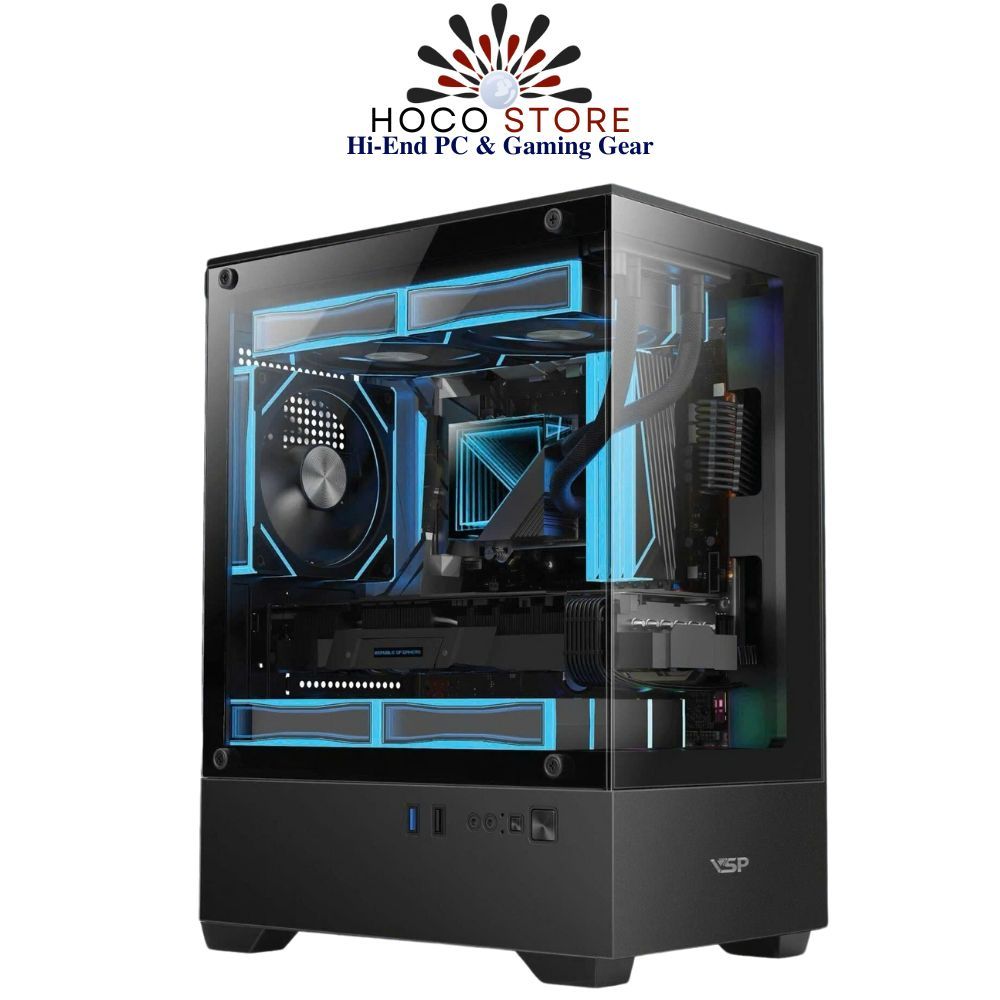 VỎ CASE MÁY TÍNH VSP AQUAL X3 TRẮNG / ĐEN / HỒNG HỖ TRỢ mATX l Hoco Store PC | Shopee Việt Nam