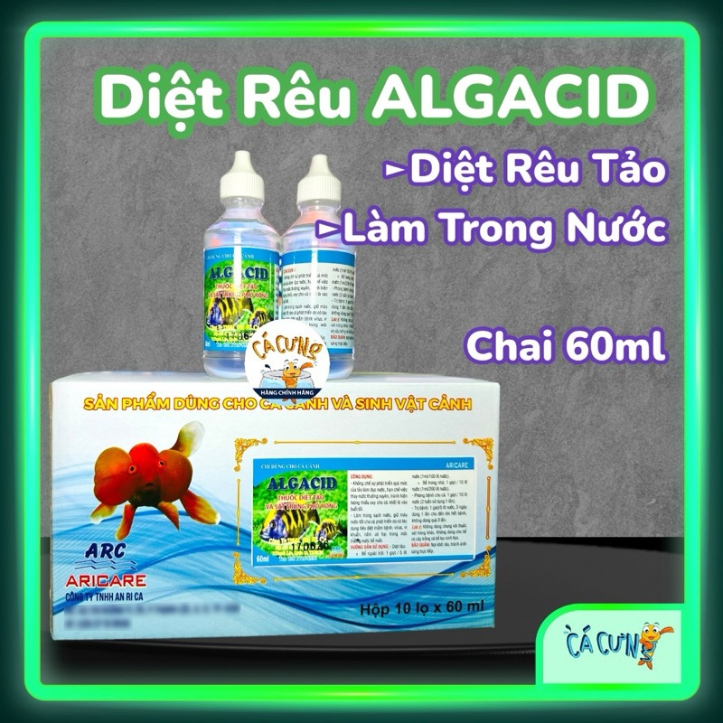 Dung dịch diệt rêu ALGACID - ARC chai to 60ml - Diệt rêu tảo hại, làm ...