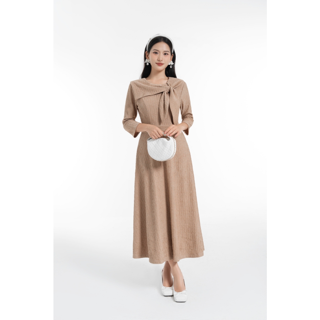 Đầm tay lỡ dáng dài Eva de Eva 24ADKT020 | Shopee Việt Nam