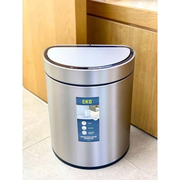 THÙNG RÁC BÁN NGUYỆT EKO CẢM BIẾN THÔNG MINH, CHỐNG BÁM VÂN TAY EK9331RMMT-10L | Shopee Việt Nam