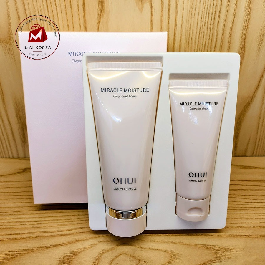 SET sữa rửa mặt OHUI hồng cao cấp 200ml tặng tuýp 100ml | Shopee Việt Nam