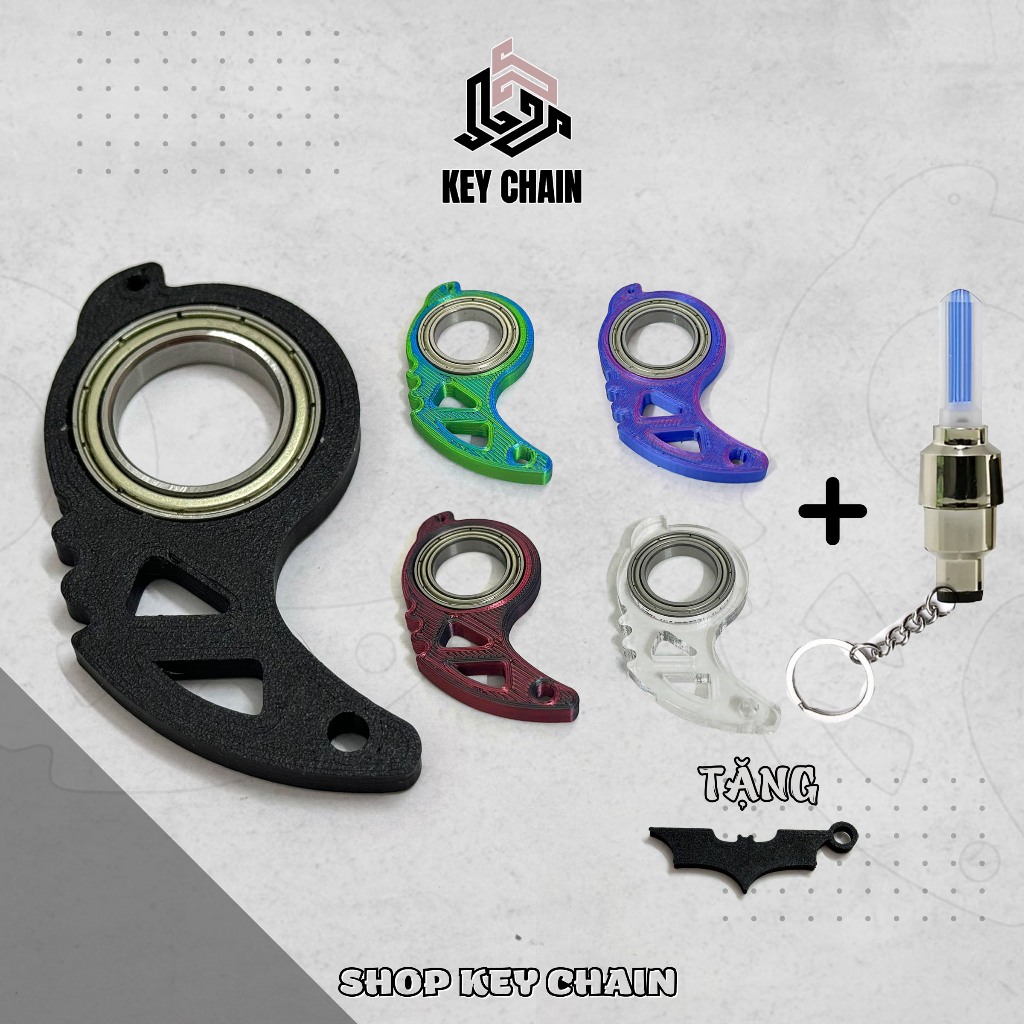 Móc Khóa Combo Keyrambit T3 Các Màu Kèm Đèn Led Neon Giúp Giảm Stress ...