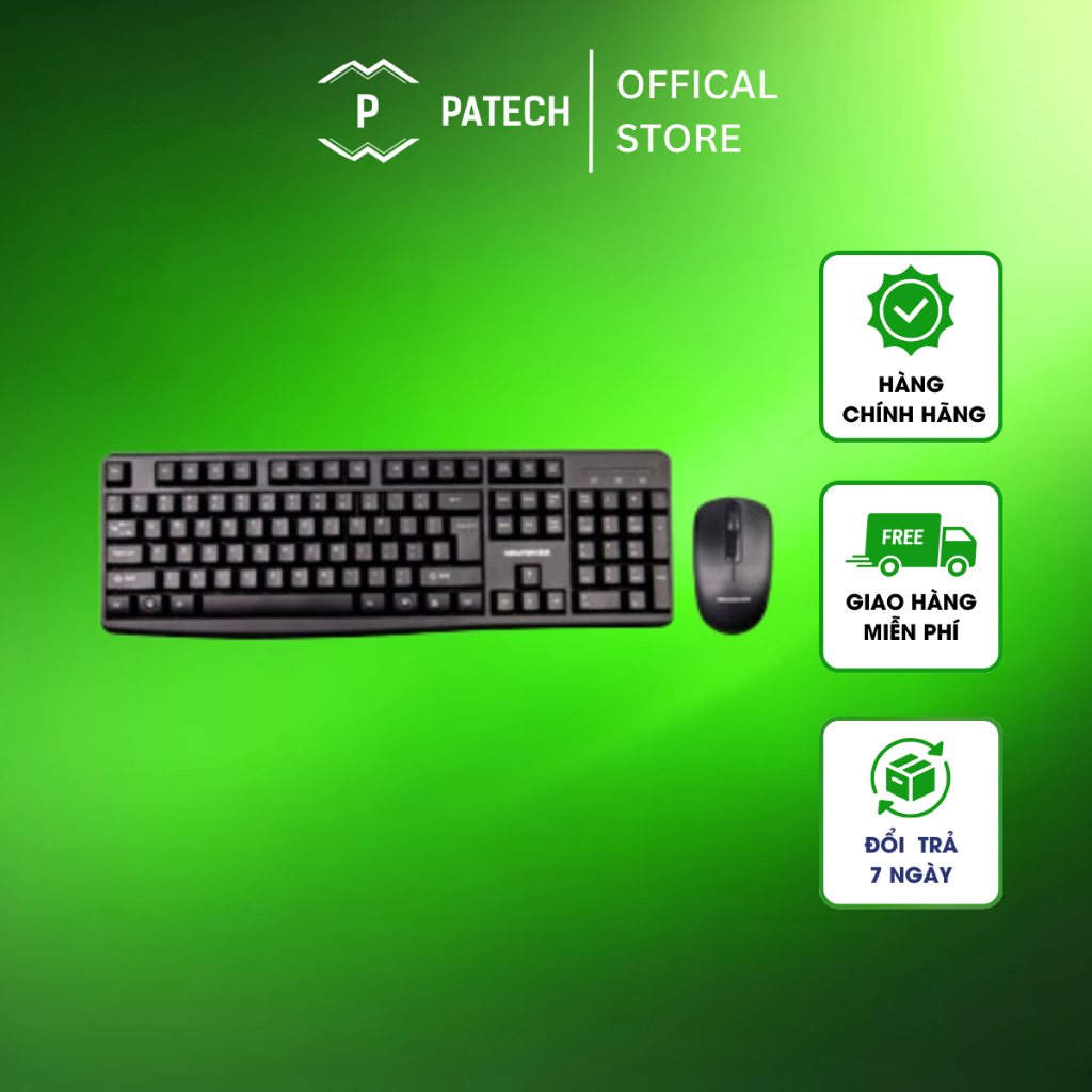 Bộ phím chuột không dây NEWMEN K106 chống nước - Hàng chính hãng - Bảo hành 12-24 tháng | Shopee ...