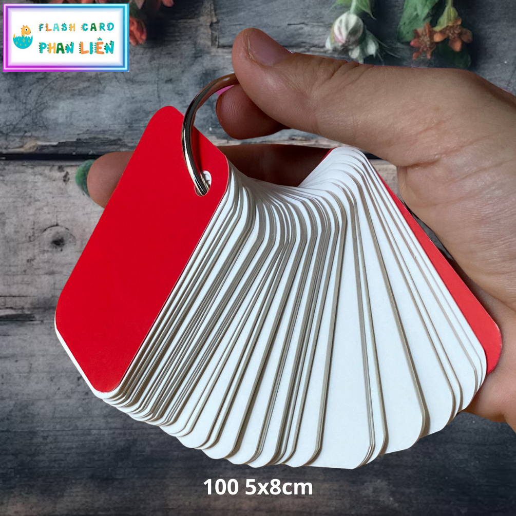 Giấy 350gsm siêu dày - Set 1000 thẻ flashcard 5x8cm – dùng học từ vựng ...
