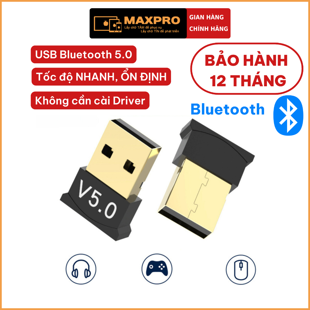 USB Bluetooth cho PC, Laptop, Máy tính 5.0 tốc độ cao, ổn định khoảng ...