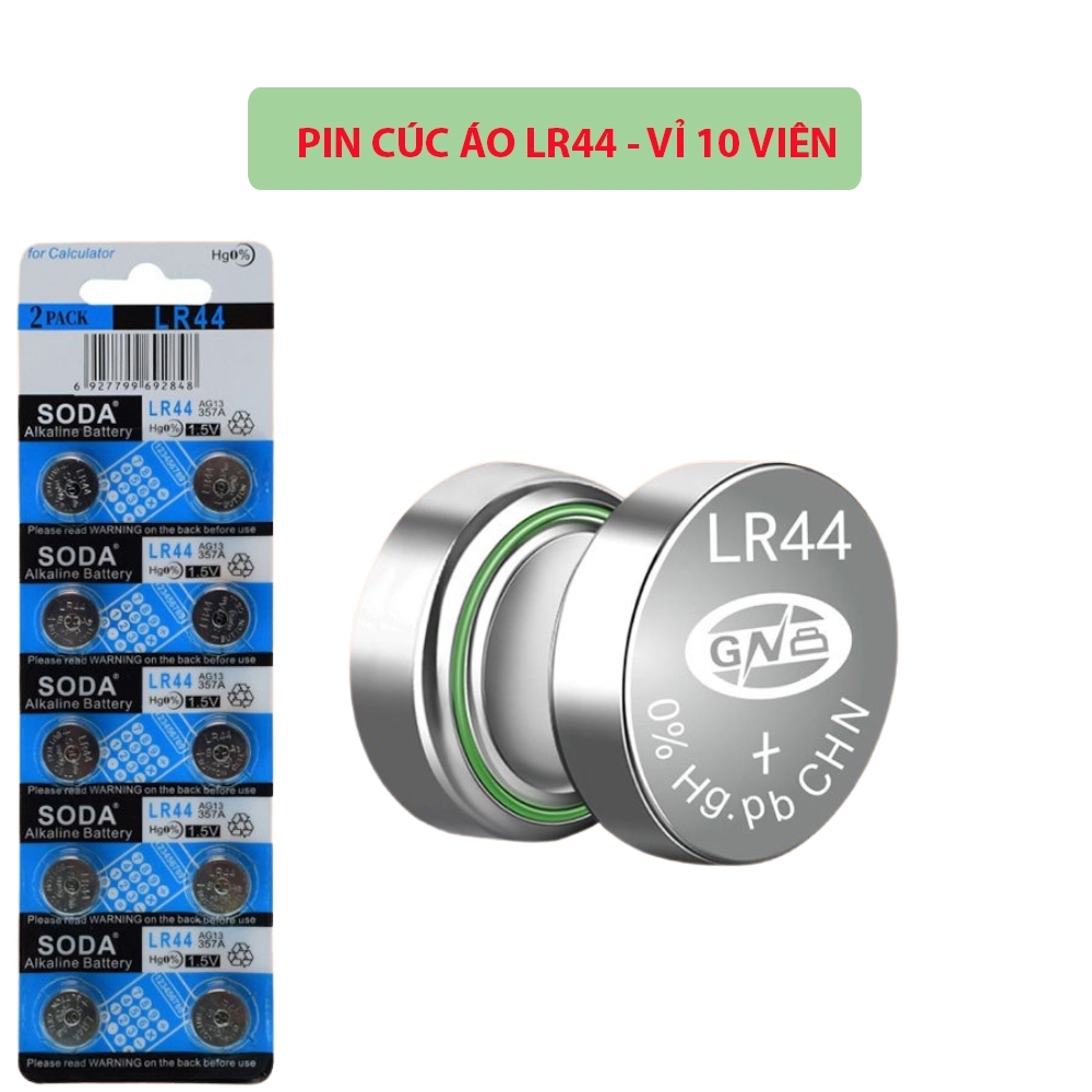 Pin cúc áo LR44 AG13 357A điện áp 1.5V cho ẩm kế đồng hồ pin | Shopee ...