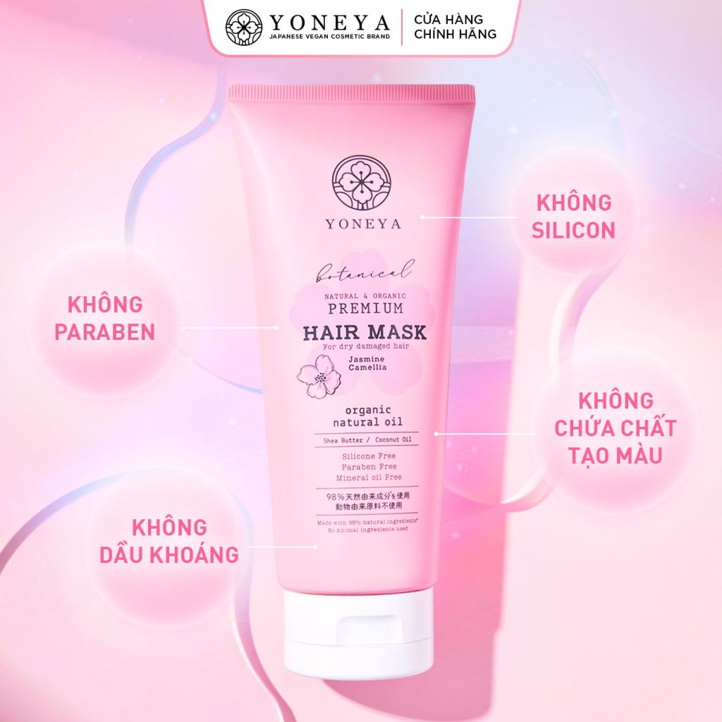 Kem Ủ Tóc Thuần Chay YONEYA Premium Hair Mask Phục Hồi Hư Tổn 150g ...