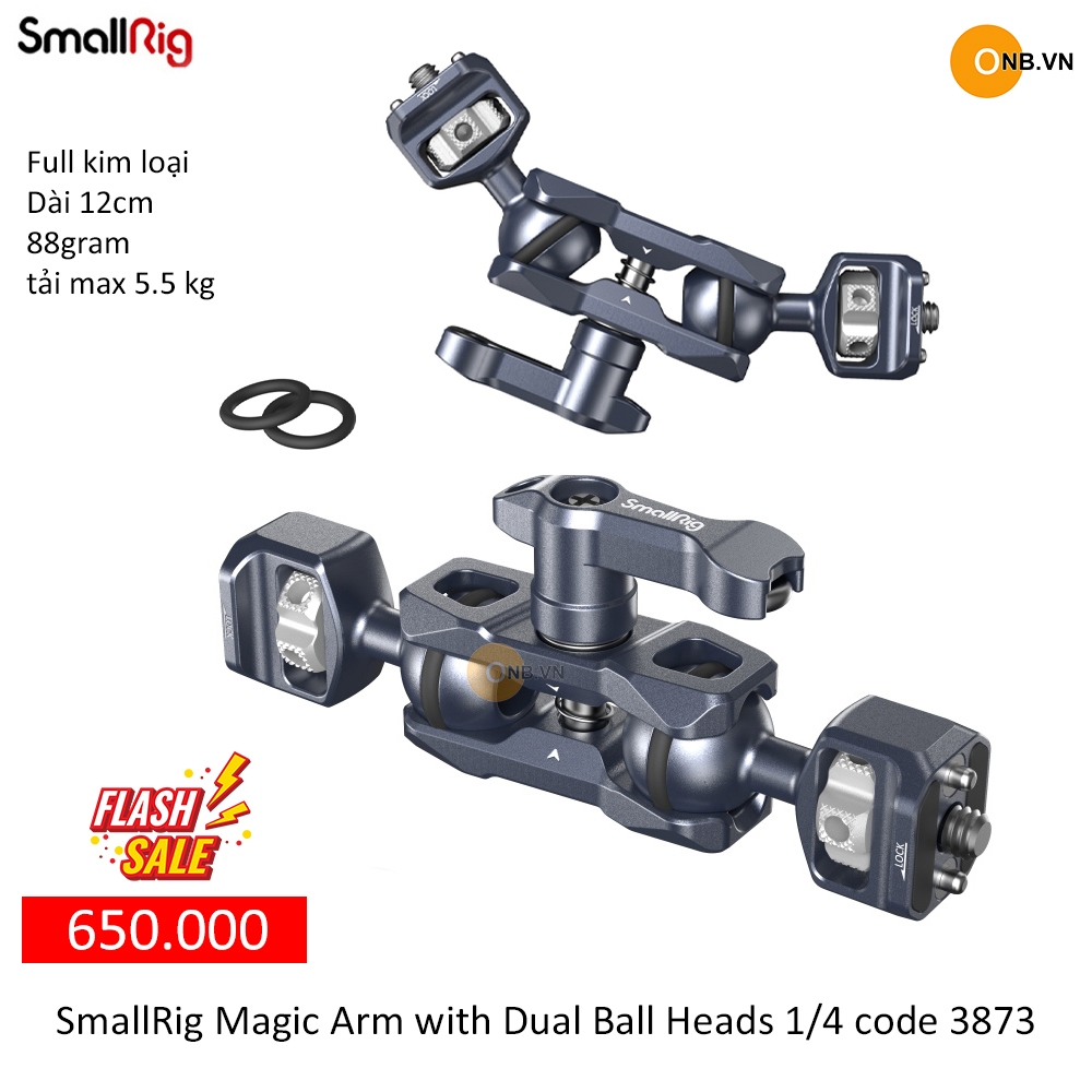 Small-Rig Magic Arm with Dual Ball Heads 1/4 code 3873 | Shopee Việt Nam