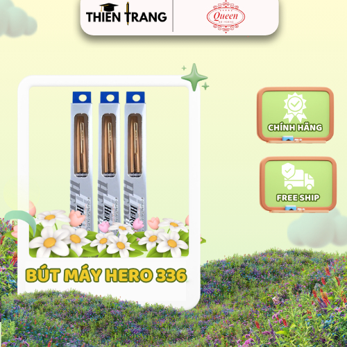 Bút máy Hero 336 chính hãng - Phiên bản quốc tế - Màu Đen/Đỏ/Xanh Lá ...