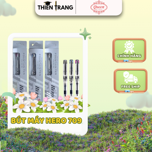Bút máy Hero 709 - Chính hãng - Xanh/Đen/Tím (Màu Ngẫu Nhiên) | Shopee ...