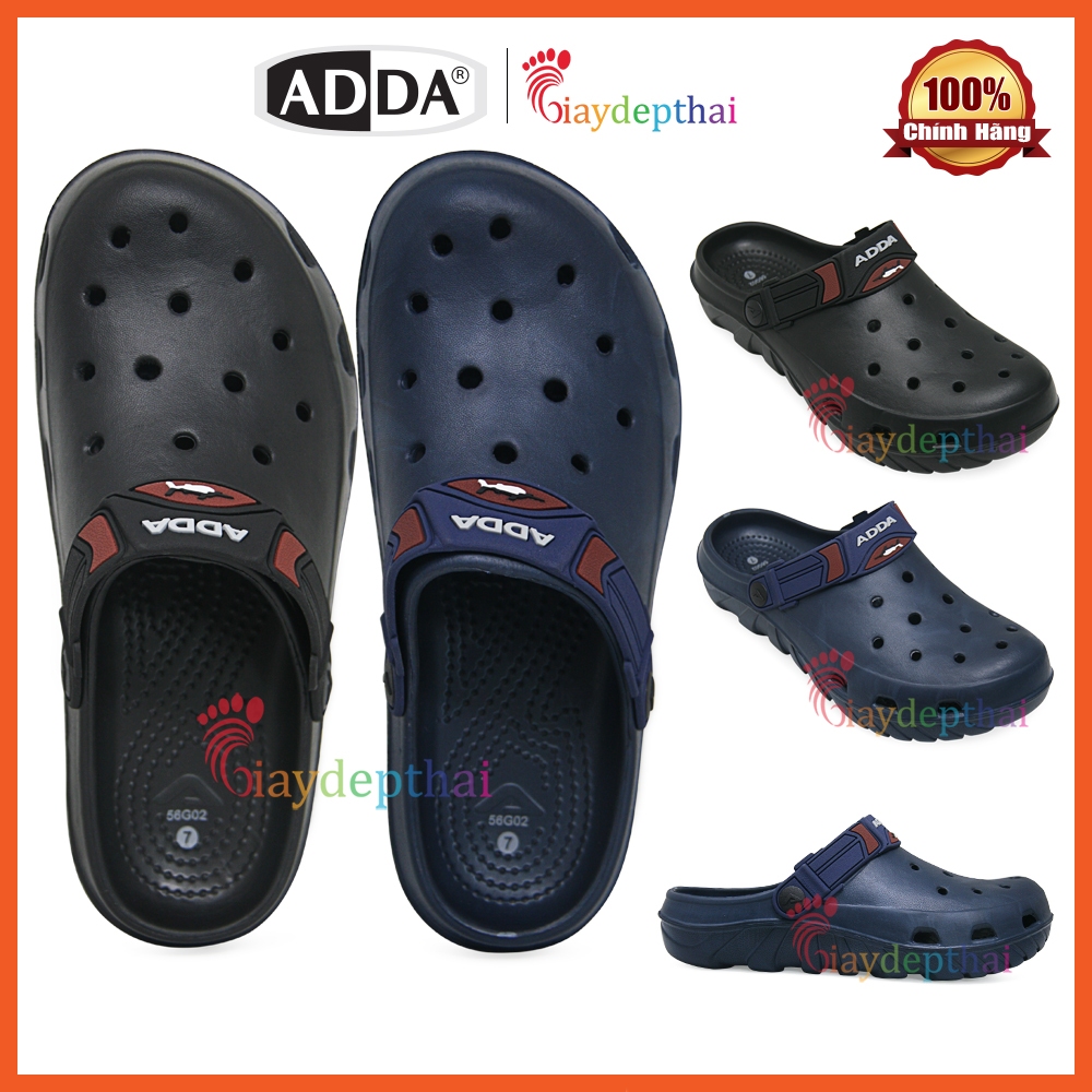 Dép sục nam Thái Lan ADDA 56G02 đi mưa, siêu nhẹ, êm, đúc nguyên khối ...