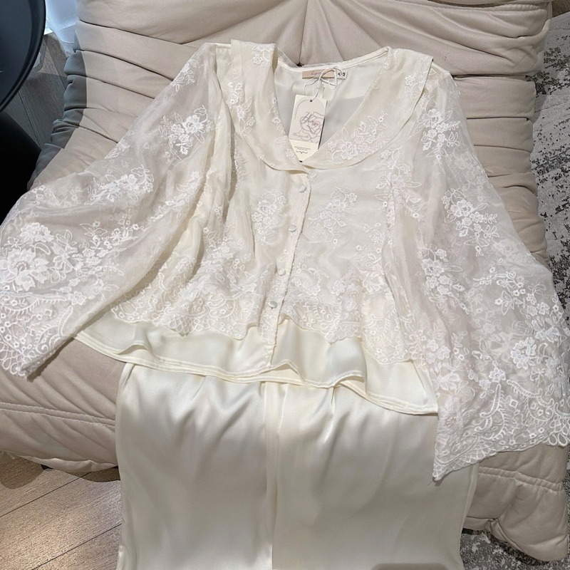 BỘ LỤA DÀI LYLY PHỐI REN XINH QUẢNG CHÂU CAO CẤP MÃ 2024-353 | Shopee Việt Nam