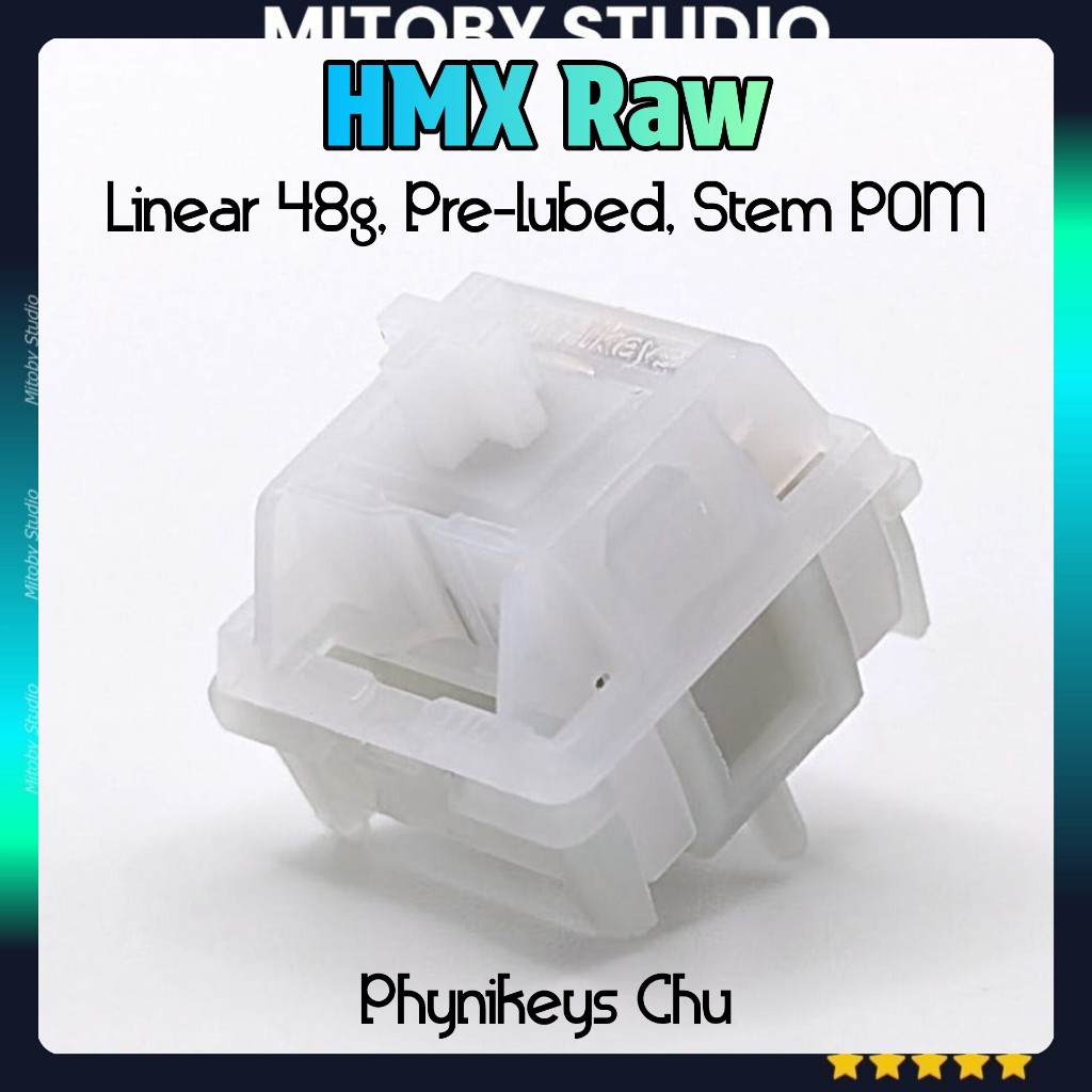 HMX Raw Phynikeys Chu PIANO POM linear switch công tắc bàn phím cơ Durock Pom switch - Mitoby ...