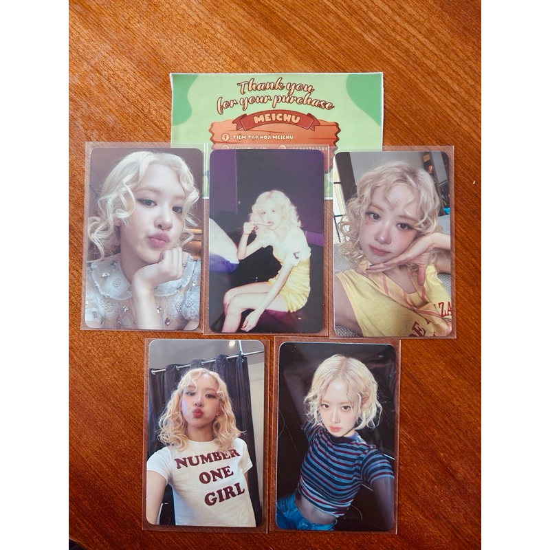 [HÀNG OFFICIAL SẴN] Lẻ ptc cards và POB album ROSÉ first studio album ...