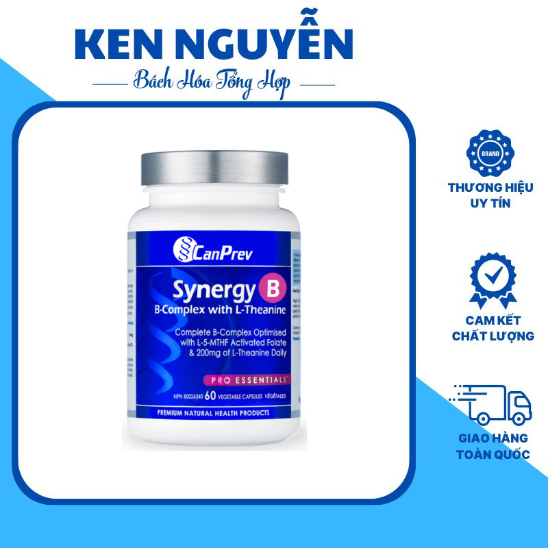 CanPrev Synergy B Complex with L-Theanine Bổ Sung Vitamin B Tổng Hợp ...