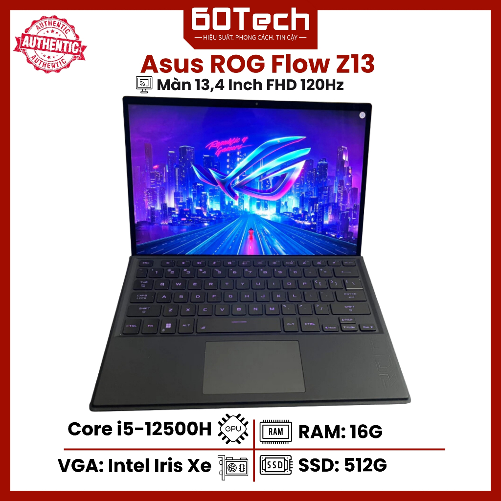 Laptop Asus ROG Flow Z13 - Core i5-12500H RAM 16G SSD 512G Màn 13,4 Inch FHD 120Hz | Shopee Việt Nam