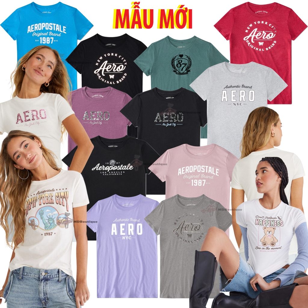 Áo thun cotton aero cho nữ xs -xxl (40-60kg) hàng dư xịn xuất khẩu (mẫu ...
