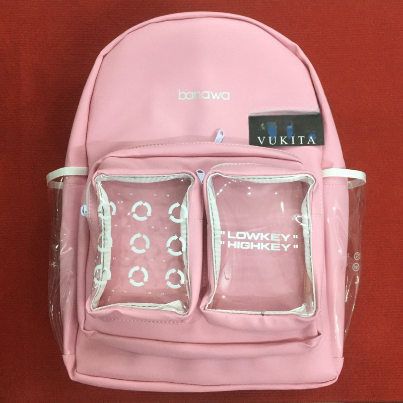 BALO BANAWA LOWKEY HIGHKEY BACKPACK UNISEX (ĐEN/HỒNG) | Shopee Việt Nam