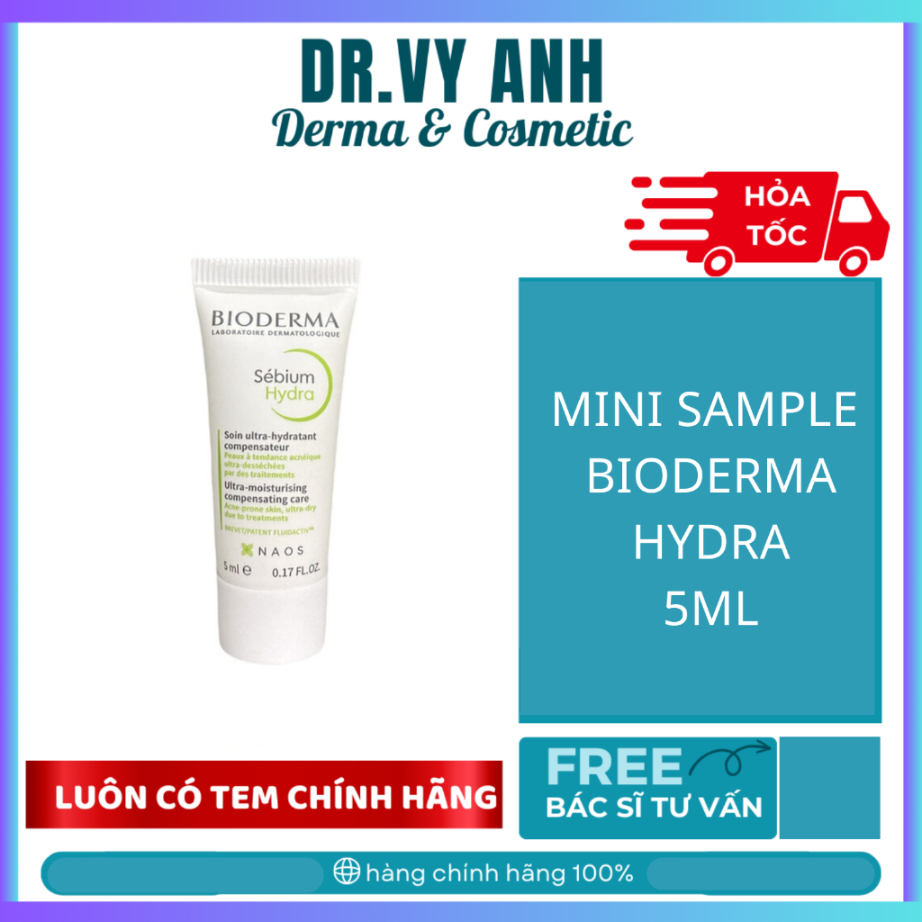 [ CHÍNH HÃNG] MINI SAMPLE KEM DƯỠNG BIODERMA SEBIUM SENSITIVE BÁC SĨ VY ...