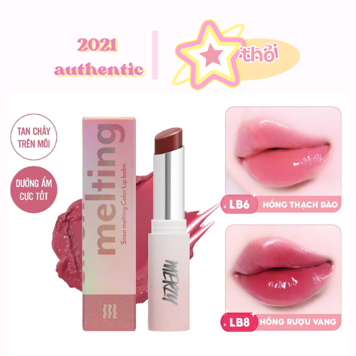 [LB01-LB08] Son dưỡng Merzy Siren Melting Color Lipbalm | Shopee Việt Nam