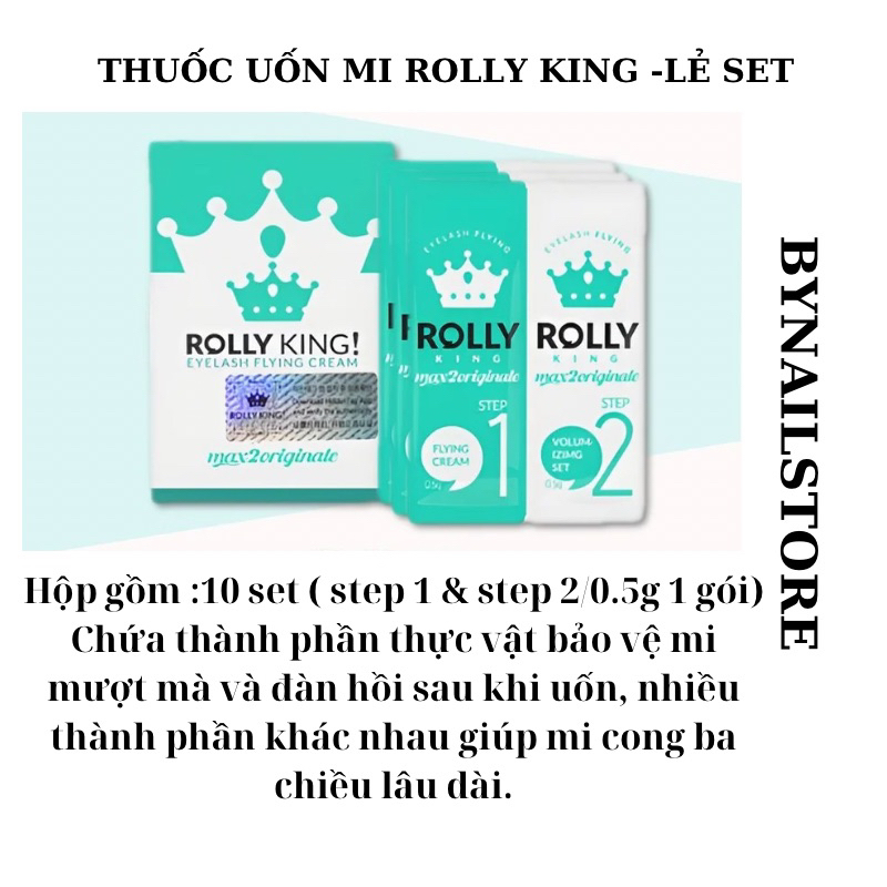 [Max2originale] [TÁCH LẺ] [HOẢ TỐC] Kem uốn mi Hàn Rolly King Eyelash Flying Cream Set (1 set 2 ...