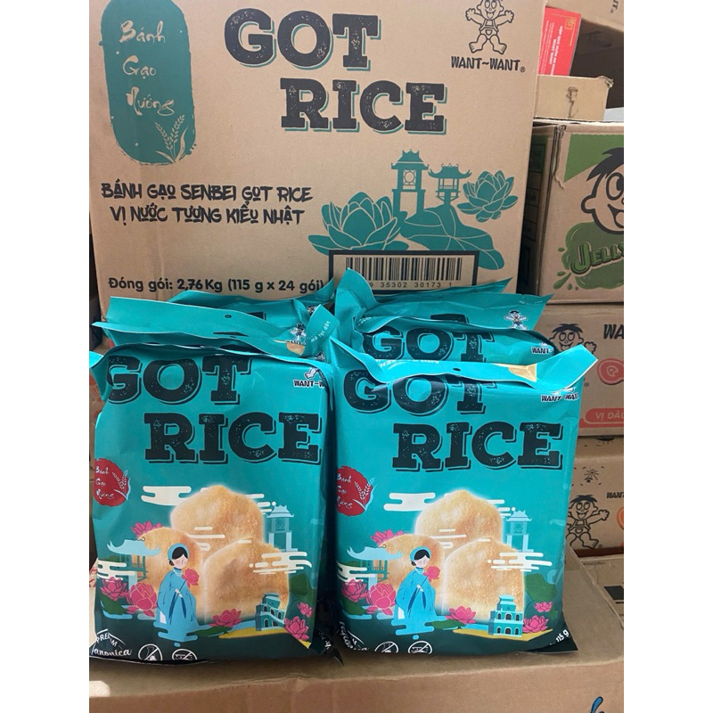 BÁNH GẠO NƯỚNG WANT WANT ( GOT RICE ) 115g | Shopee Việt Nam