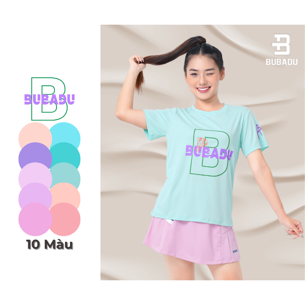[CHÍNH HÃNG BUBADU] Áo cầu lông BUBADU BCOOL tone Hồng Tím 2024 thoáng ...