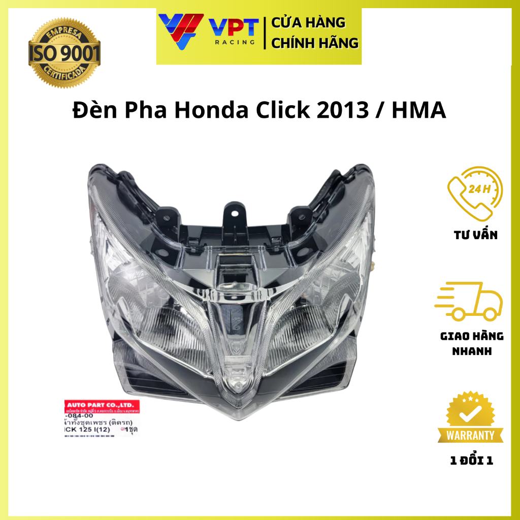Đèn Pha Trước (Chóa Đèn) Honda Click 2013 Chính Hãng 2007-084-00-HMA ...