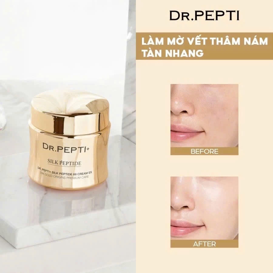 Kem Dưỡng Da Mặt Cao Cấp Dr.Pepti Silk Peptide 88 Cream Ex 88g | Shopee ...