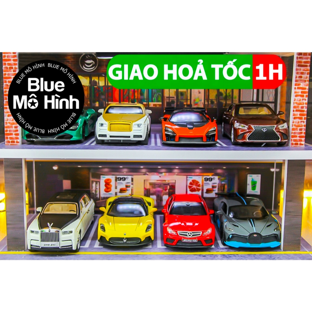 Garage xe mô hình kệ trưng bày xe tỷ lệ 1:32 và 1:24 | Shopee Việt Nam