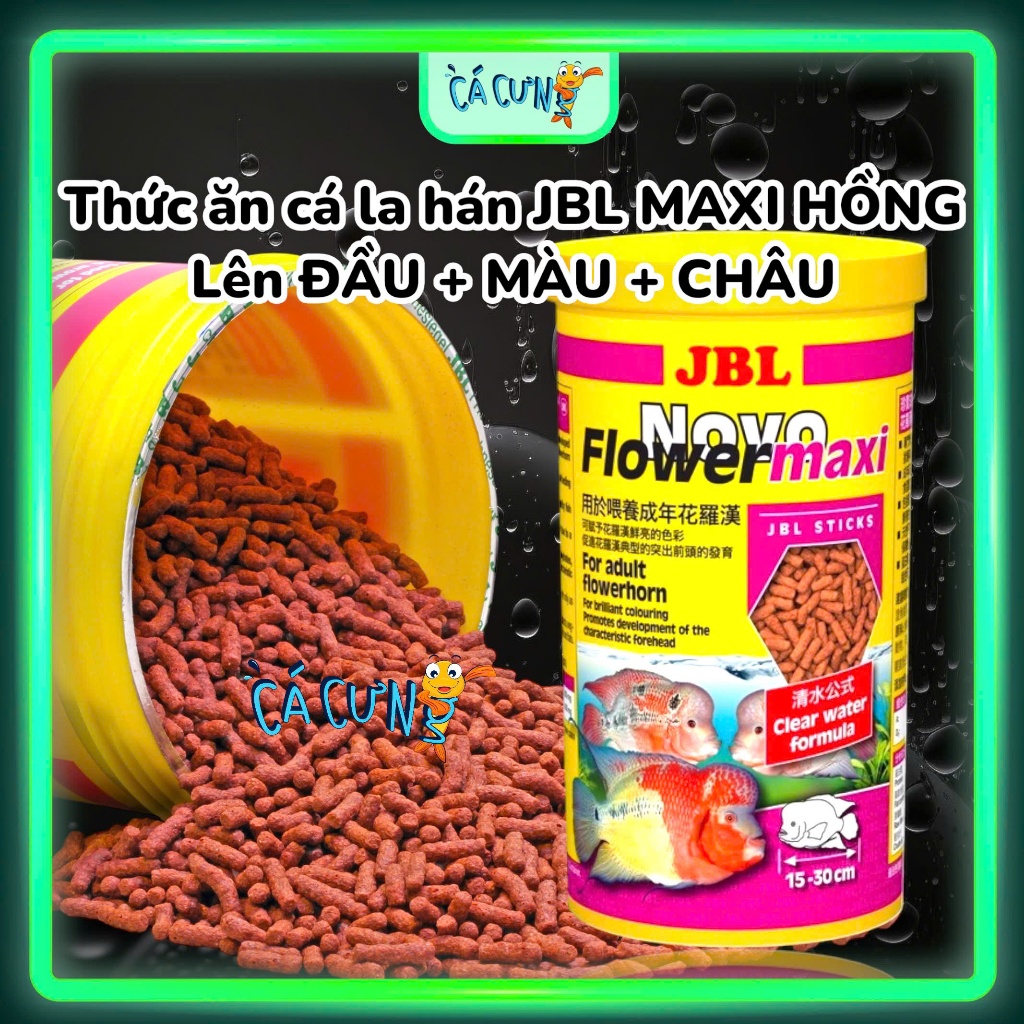 Thức ăn JBL Đức Novo Flower Maxi cho cá La Hán lên đầu màu châu - Cám ...