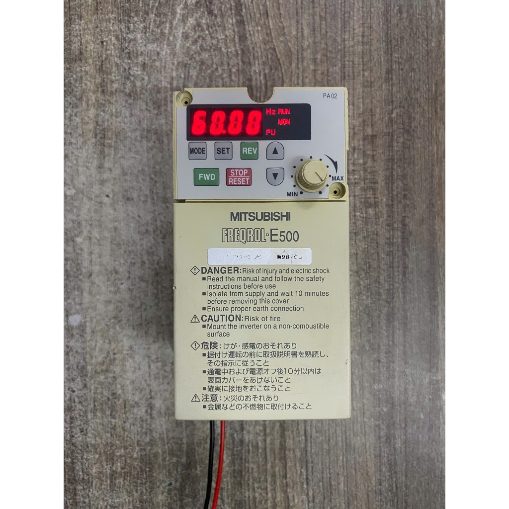 Biến tần MITSUBISHI FR-E520-0.2K nguồn 220VAC công suất 200W tháo máy ...