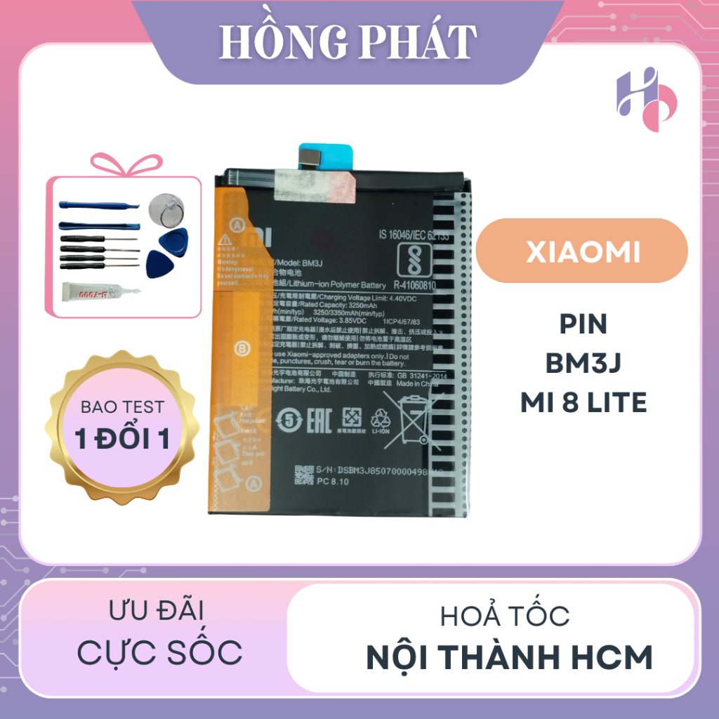 PIN XIAOMI MI 8 LITE (BM3J) (Tặng kèm keo dán và bộ sửa) | Shopee Việt Nam