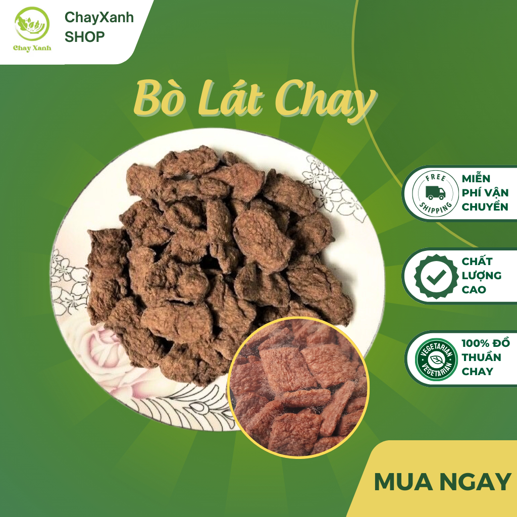 Bò Lát Chay Khô Đóng Gói 1Kg Thực Phẩm Chay Tiện Lợi Đậm Đà Hương Vị ...