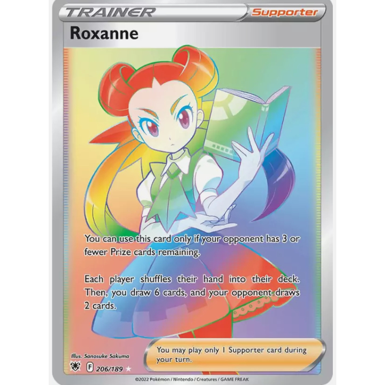 [Chính hãng] [ENG] Thẻ bài /Card Game POKEMON - Trainer Roxanne 206/189 ...