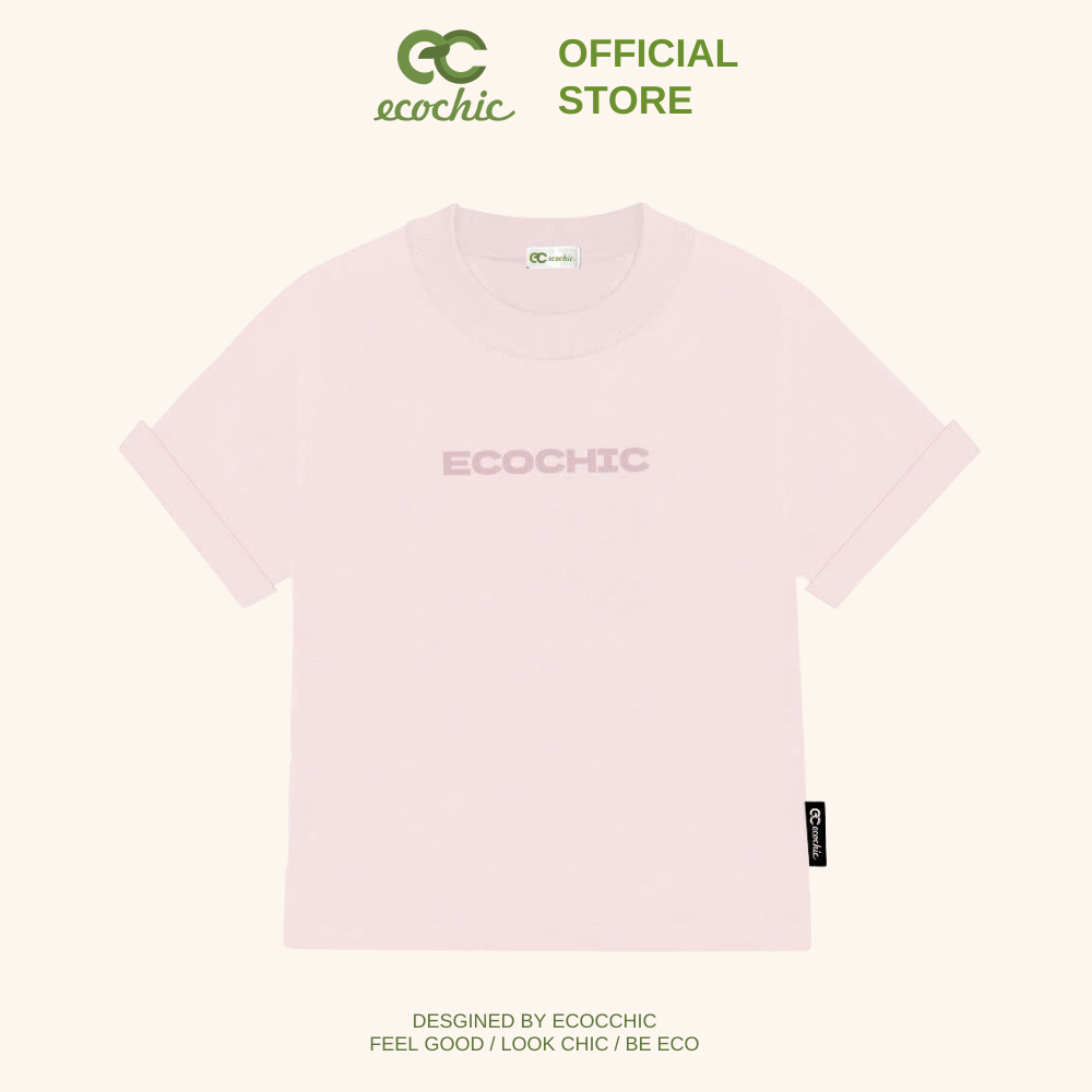 Áo Thun Mỹ Baby Tee ECOCHIC Chữ Cao Su Dập Nổi Chất Liệu Thun Mỹ Form Vừa Local Brand Chính Hãng ...