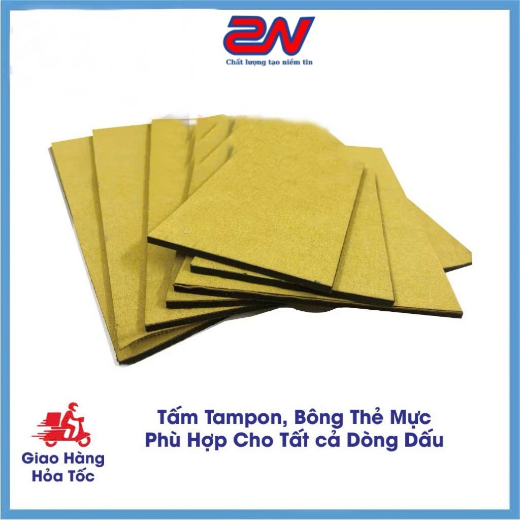 Bông mực thay con dấu cỡ A4, A5, A6 ( Tampong dùng thay thế bông mực ...