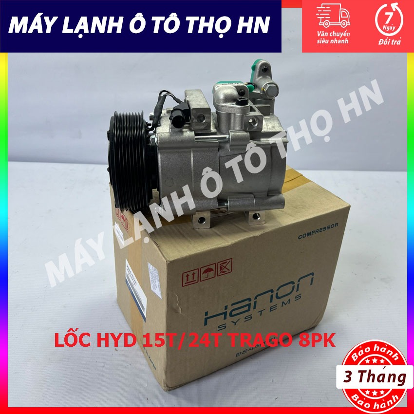 Lốc điều hòa (block,máy nén) Hyundai 15-24T, HD250 - HD700 Hàng xịn Hàn ...