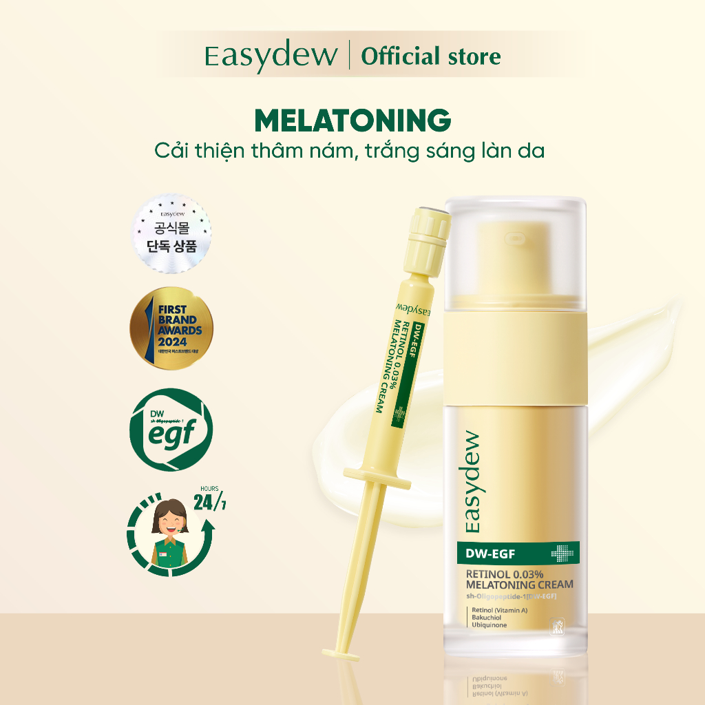 Kem Chống Lão Hóa, Tái Tạo Da Easydew DW-EGF Retinol 0.03% Melatoning ...