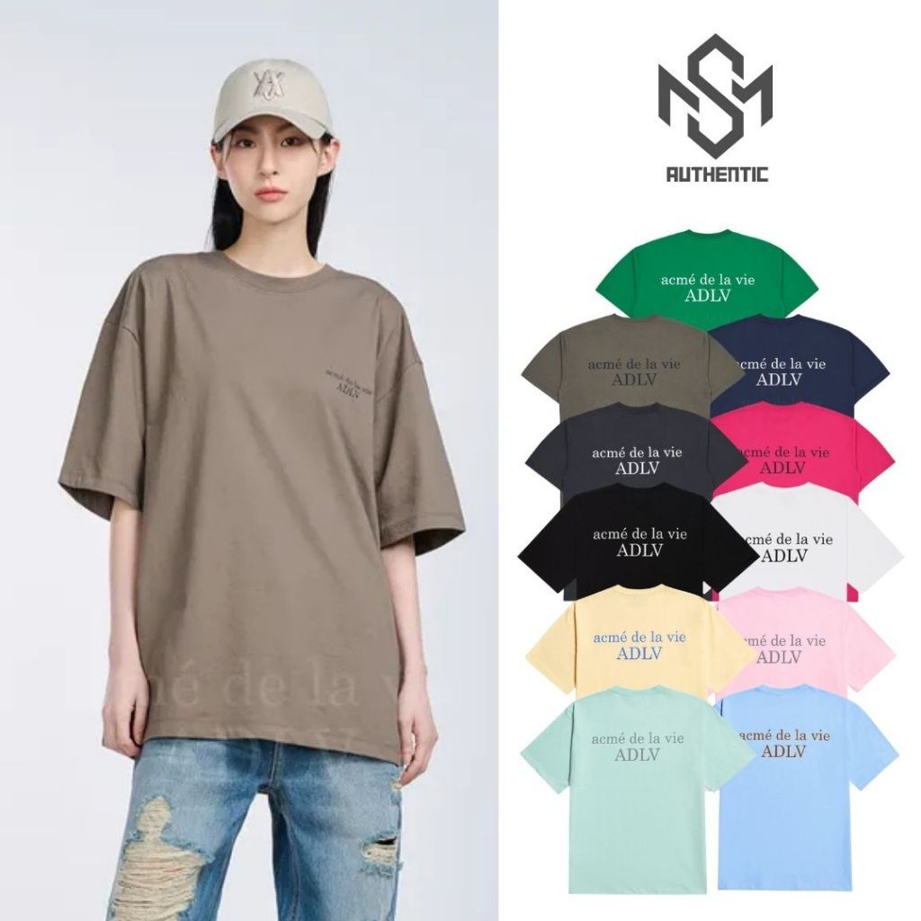 Áo phông ADLV basic logo đen chính hãng nam nữ - áo thun đơn giản Acme ...