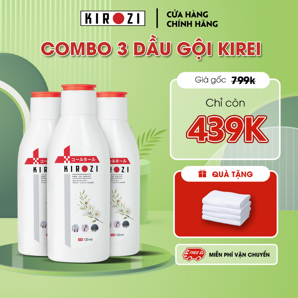 Dầu Gội Sạch Gàu KIREI Công nghệ Hiện Đại Silver Dầu Sạch Gàu, Giảm Ngứa, Chống Rụng, Không Gây ...
