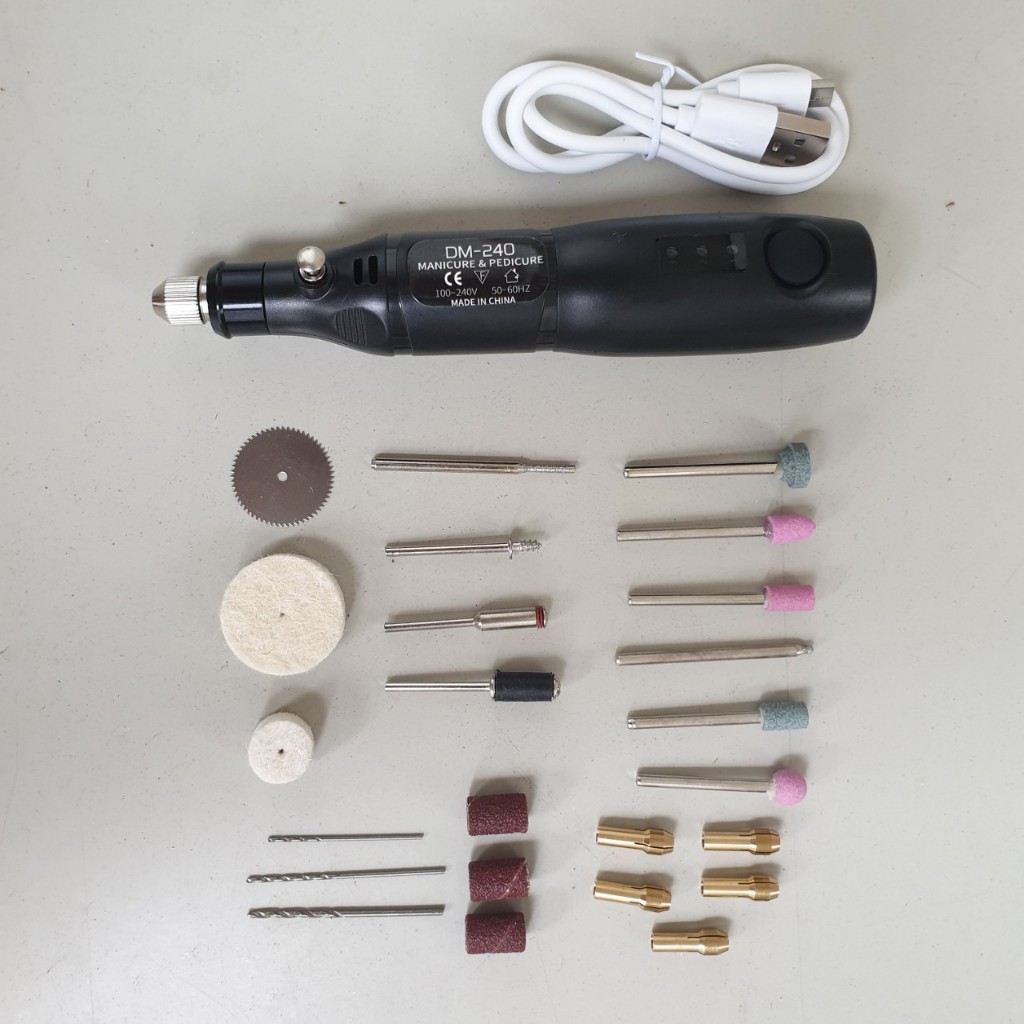 bộ máy khoan mini chạy pin ko dây DM240 chỉnh 3 tốc độ - bộ máy mài ...