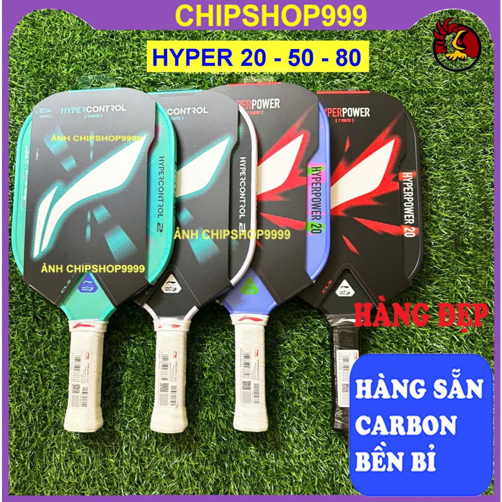 Vợt Pickleball Lining HyperControl 2 HyperPower 20 50 carbon nhám (có hộp) | Shopee Việt Nam
