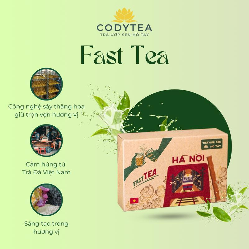 Trà ướp Sen Fasttea - Trà ướp Sen Hồ Tây Cody Tea (10 viên/hộp ...