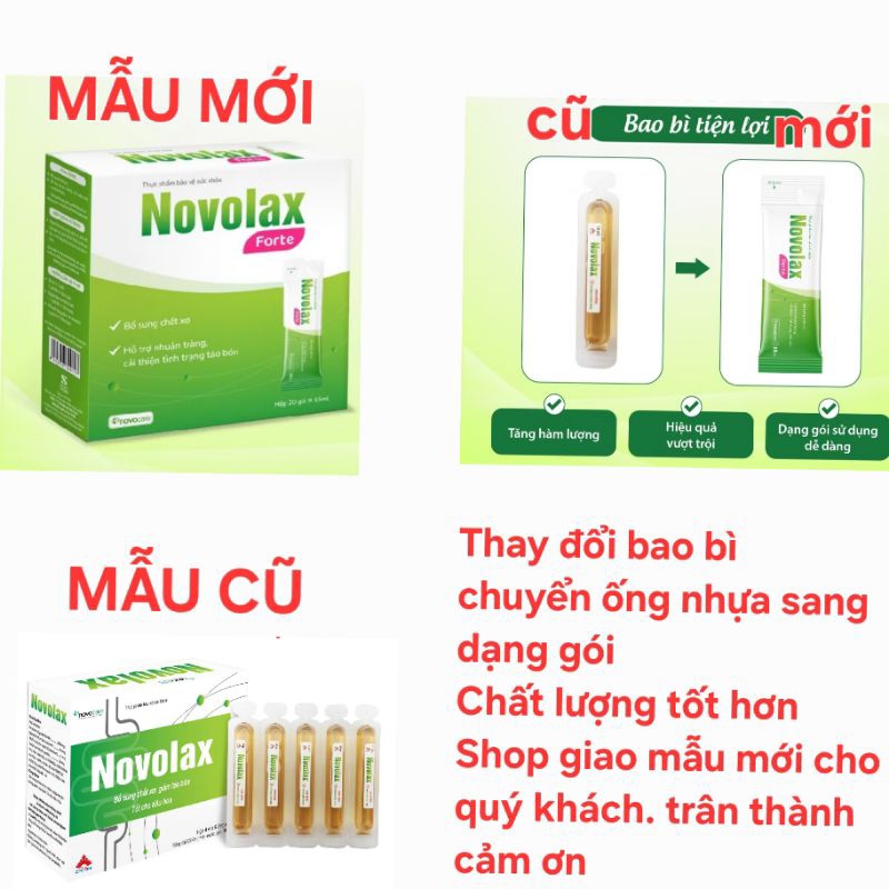 Novolax - Bổ sung chất xơ hòa tan từ thiên nhiên - Giảm táo bón an toàn ...