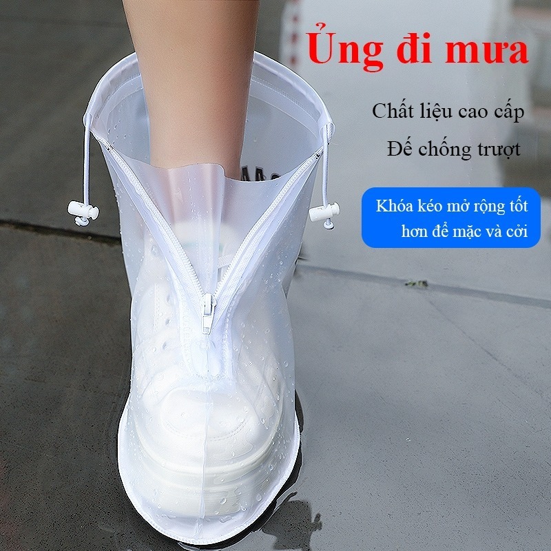 Bọc giày đi mưa chống nước bọc giày đi mưa chất liệu silicon nhiều size ...