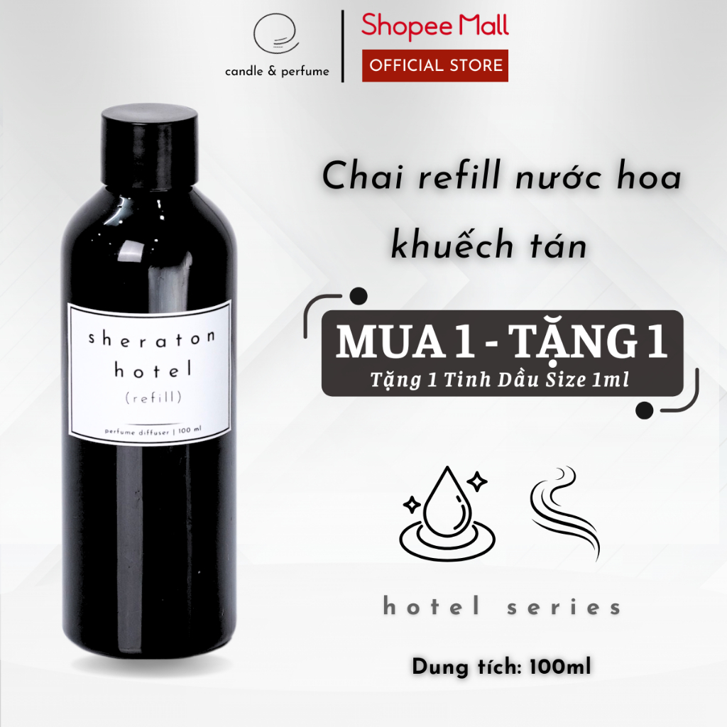 Chai Bổ Sung (Refill) Nước Hoa Thơm Phòng Khách Sạn SHERATON Khuếch Tán ...