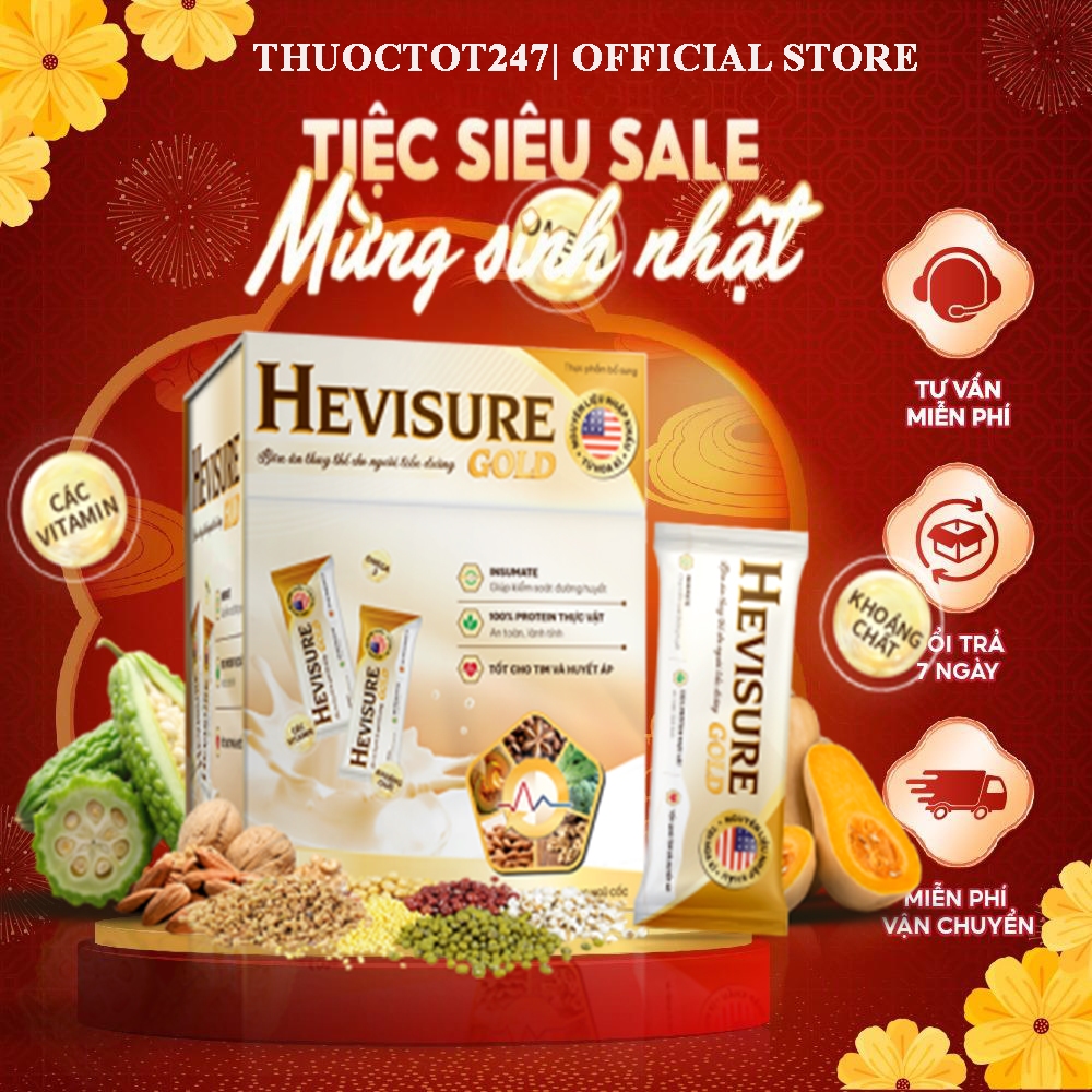 Bữa Ăn Thay Thế Hevisure 600G Có Thành Phần Từ Đạm Thực Vật Cùng Hoạt ...