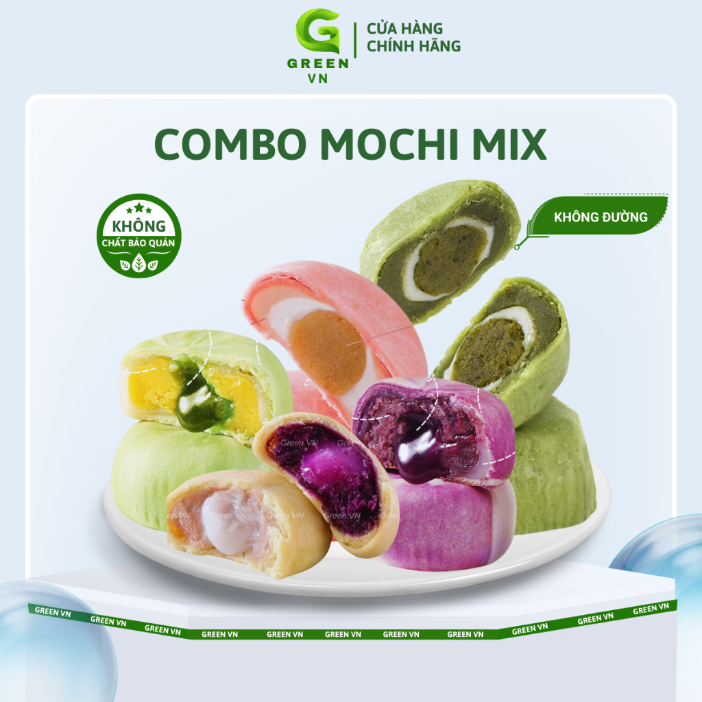 [COMBO MOCHI MIX] Mochi Các Vị, Mochi bơ dừa, Mochi Đậu Đỏ Việt Quất ...