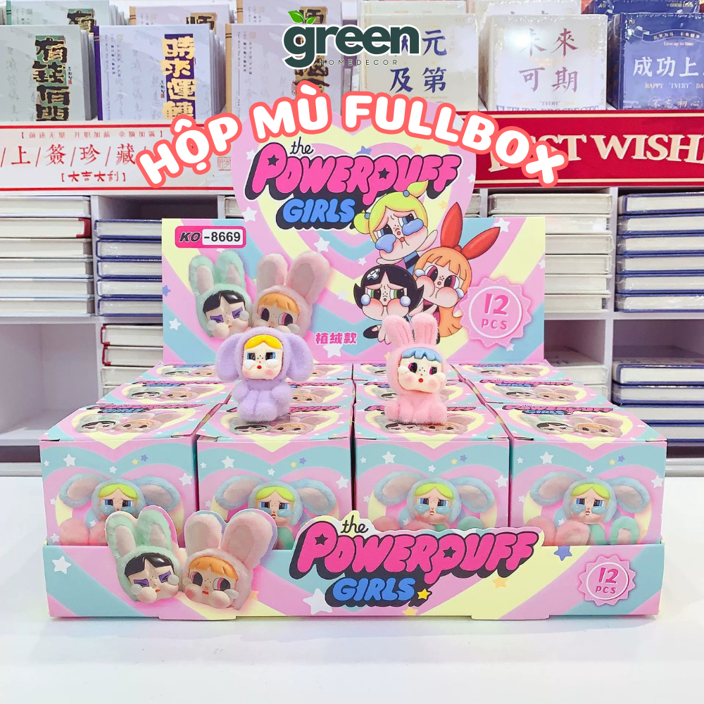 Hộp 12 Túi Mù FullBox Powerpuff Girls, Labubu, Blind Box Mini Quà Tặng ...
